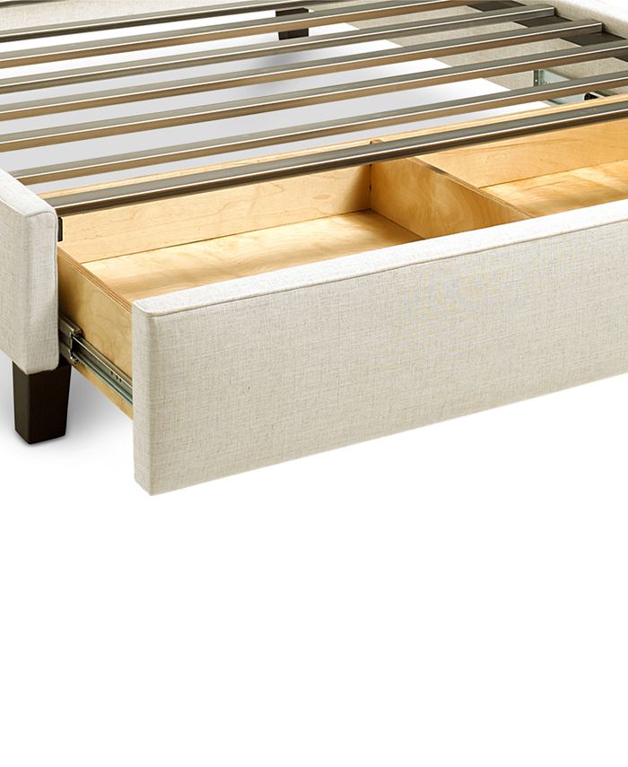 Furniture Upholstered Sensu-Flax King Storage Kit - Macy's