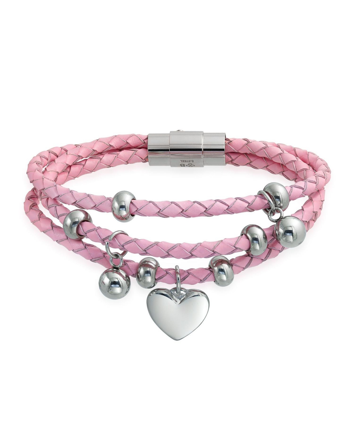Click here for Bling Jewelry Pink or White Wrap Bracelet with Bra... prices