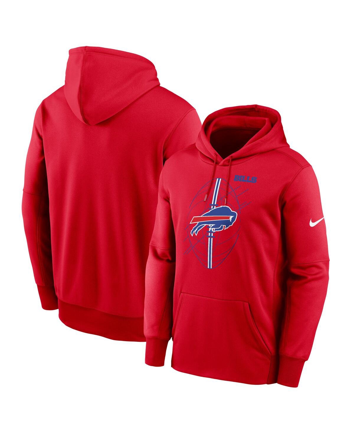Click here for Nike Mens Red Buffalo Bills Performance Fleece Pul... prices