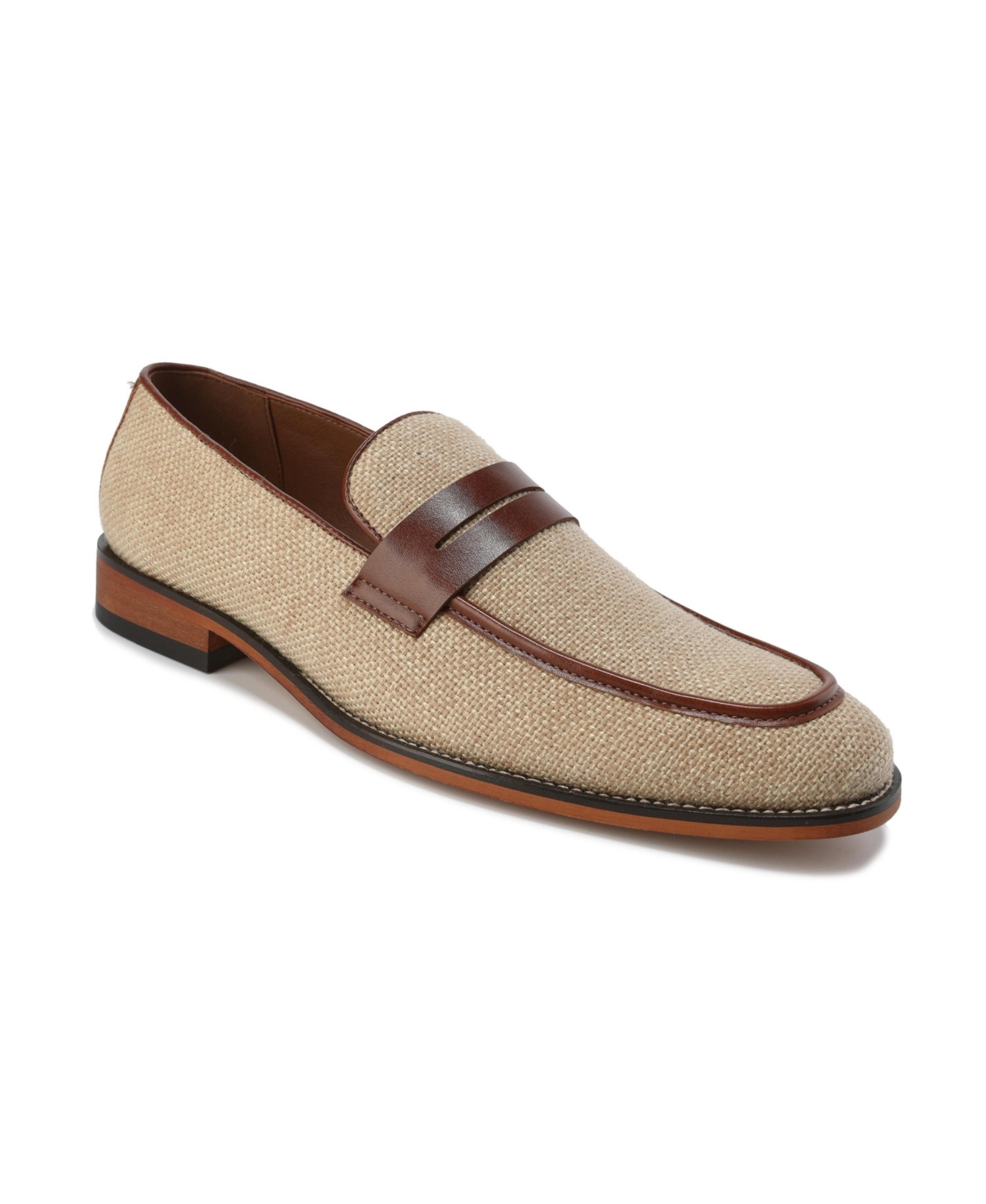 Click here for Gino Vitale Mens Moc Toe Penny Slip On Loafer - Na... prices