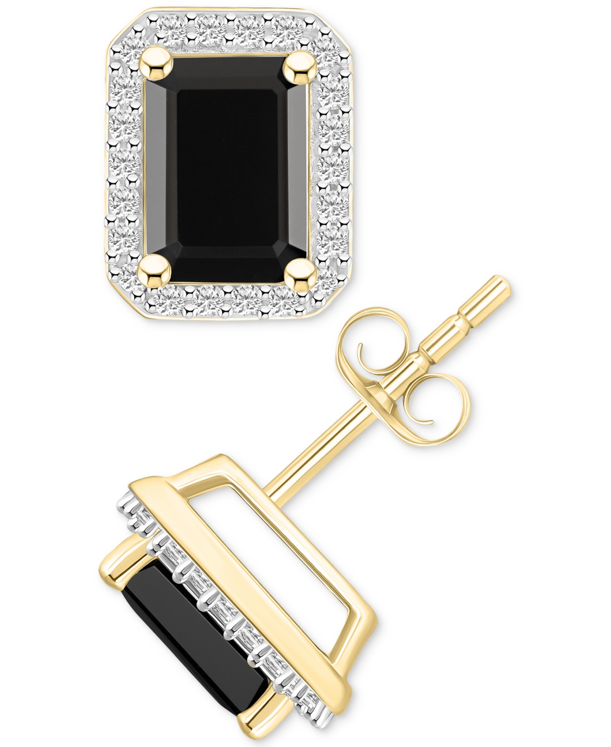 Click here for Onyx & Lab-Created White Sapphire (1/4 ct. t.w.) E... prices