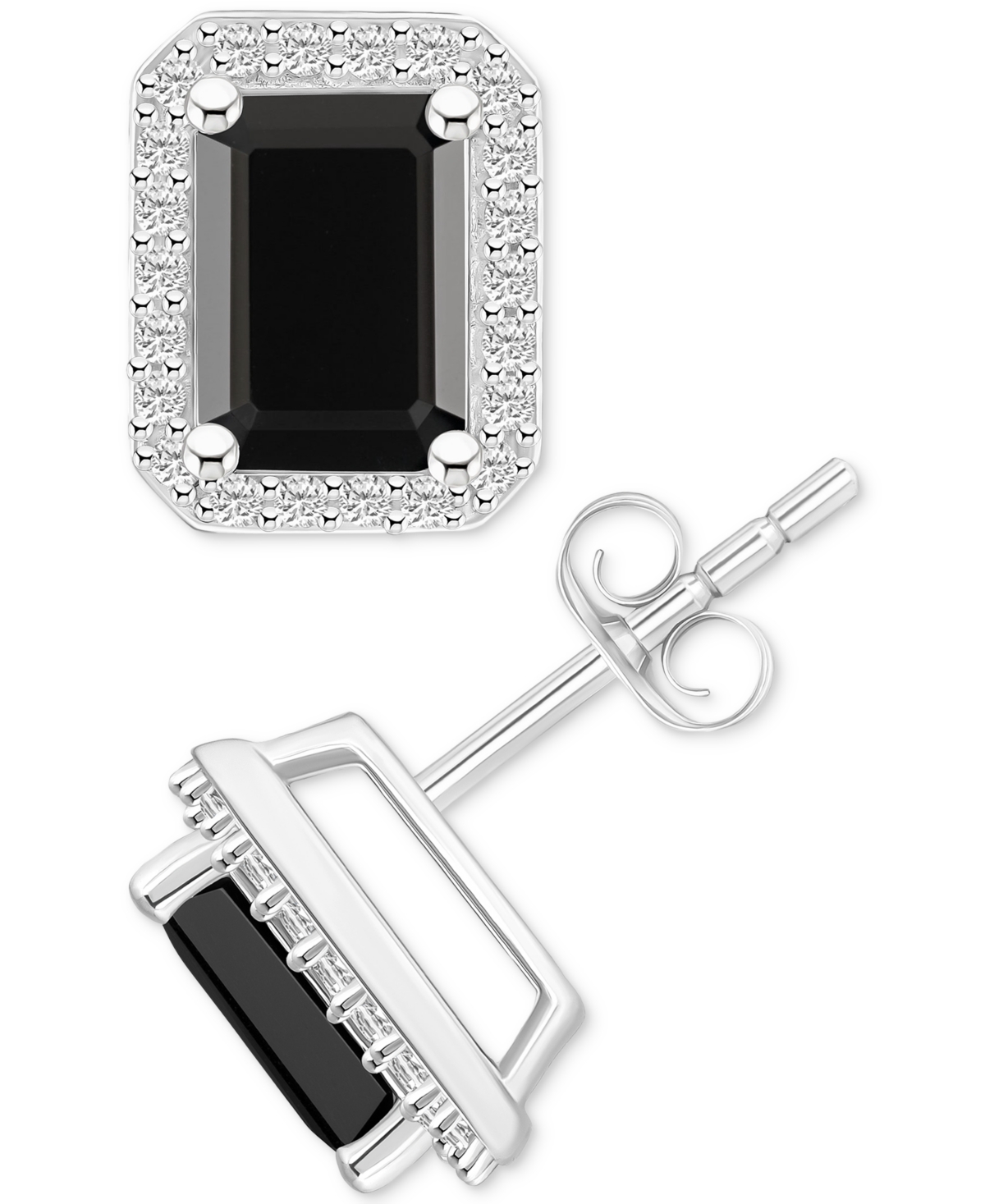 Click here for Onyx & Lab-Created White Sapphire (1/4 ct. t.w.) E... prices
