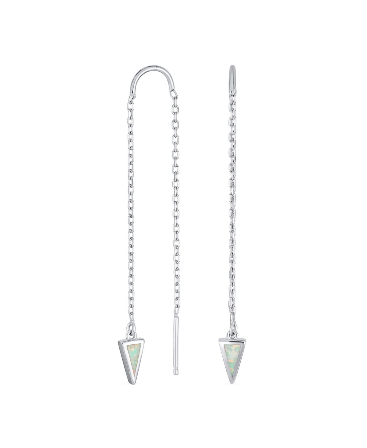 Click here for Bling Jewelry Delicate Arrow Triangle Opal Inlay D... prices