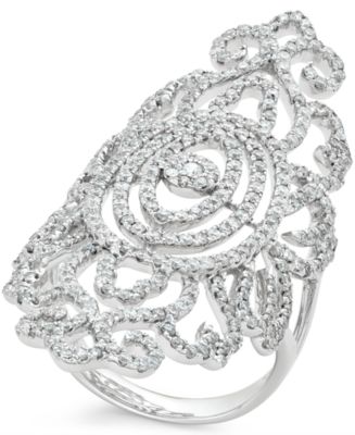 Diamond Ring (1-5/8 ct. t.w.) in 14k White or Yellow Gold - Macy's