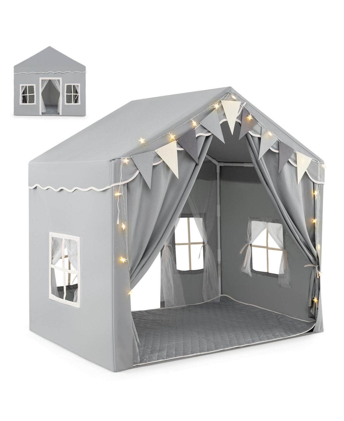 Click here for 3-4 Kids Large Play Tent House with 2 Opening Door... prices