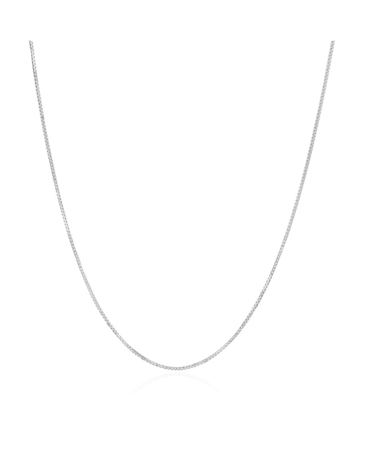 Click here for The Lovery Box Chain Necklace 14K White Gold 18 in... prices