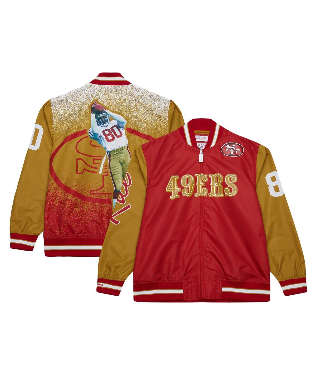 Click here for Mitchell & Ness Mens Jerry Rice Scarlet San Franci... prices