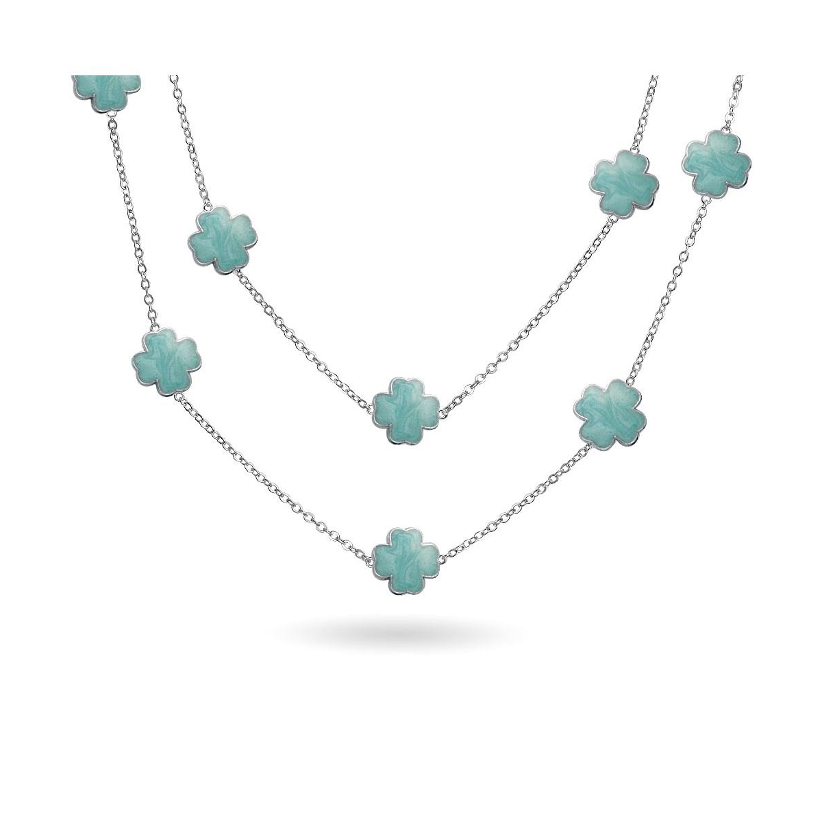 Click here for Bling Jewelry White Pink Aqua Blue Black Enamel Fl... prices