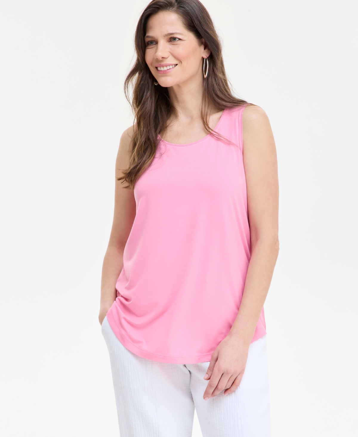 Click here for Jm Collection Womens Scoop-Neck Sleeveless Tank To... prices