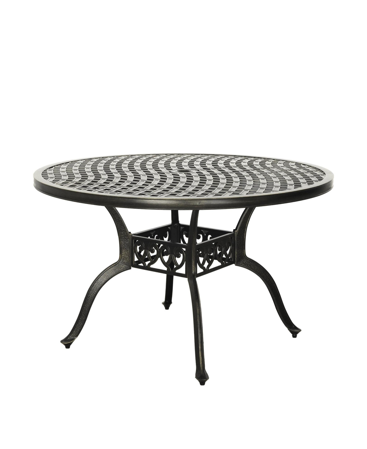 Click here for 47 Inches Outdoor Dining Table Cast Aluminium Roun... prices