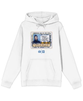 Rock The Bells ODB ID Card Long Sleeve Men's White Hooded Sweatshirt ...