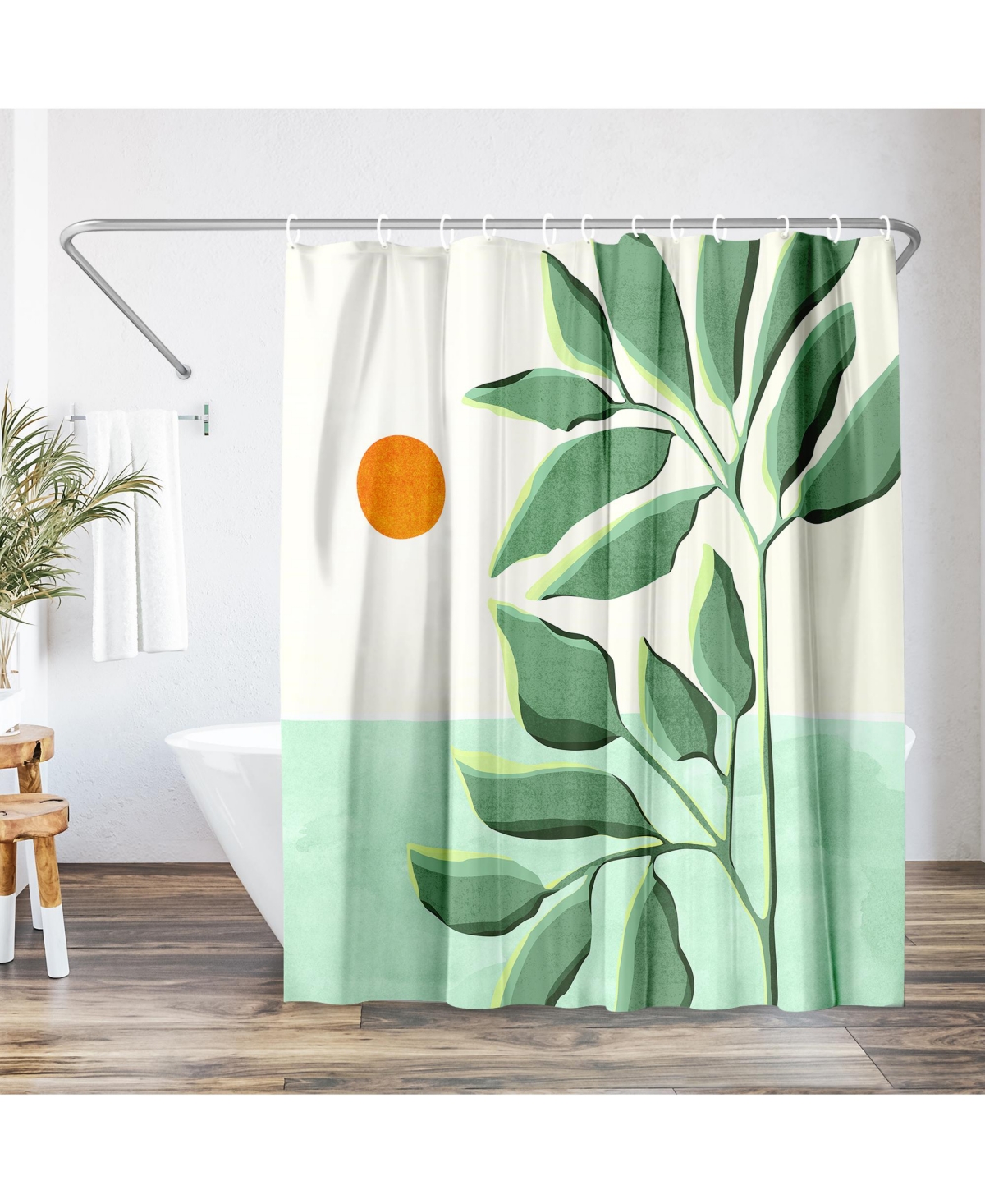 Click here for 71x74 Tropical Boho Shower Curtain - 100 Polyester... prices