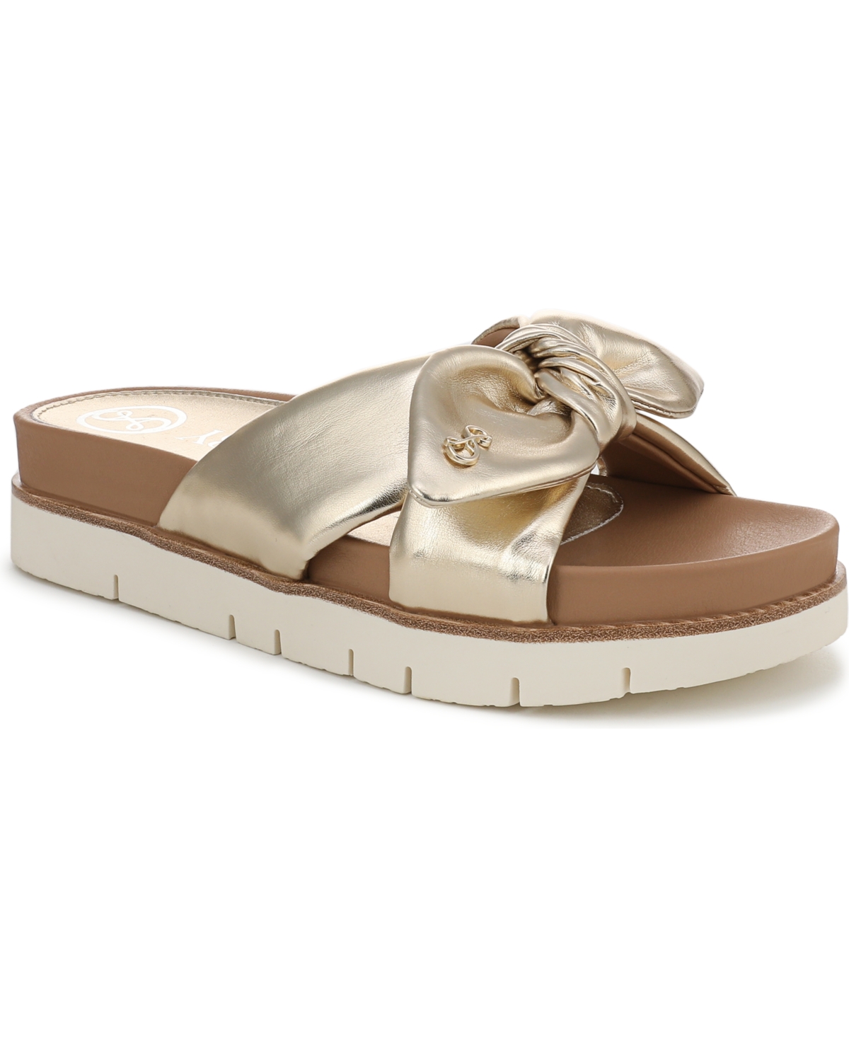 Click here for Sam and Libby Womens Astrid Bow Platform Footbed S... prices