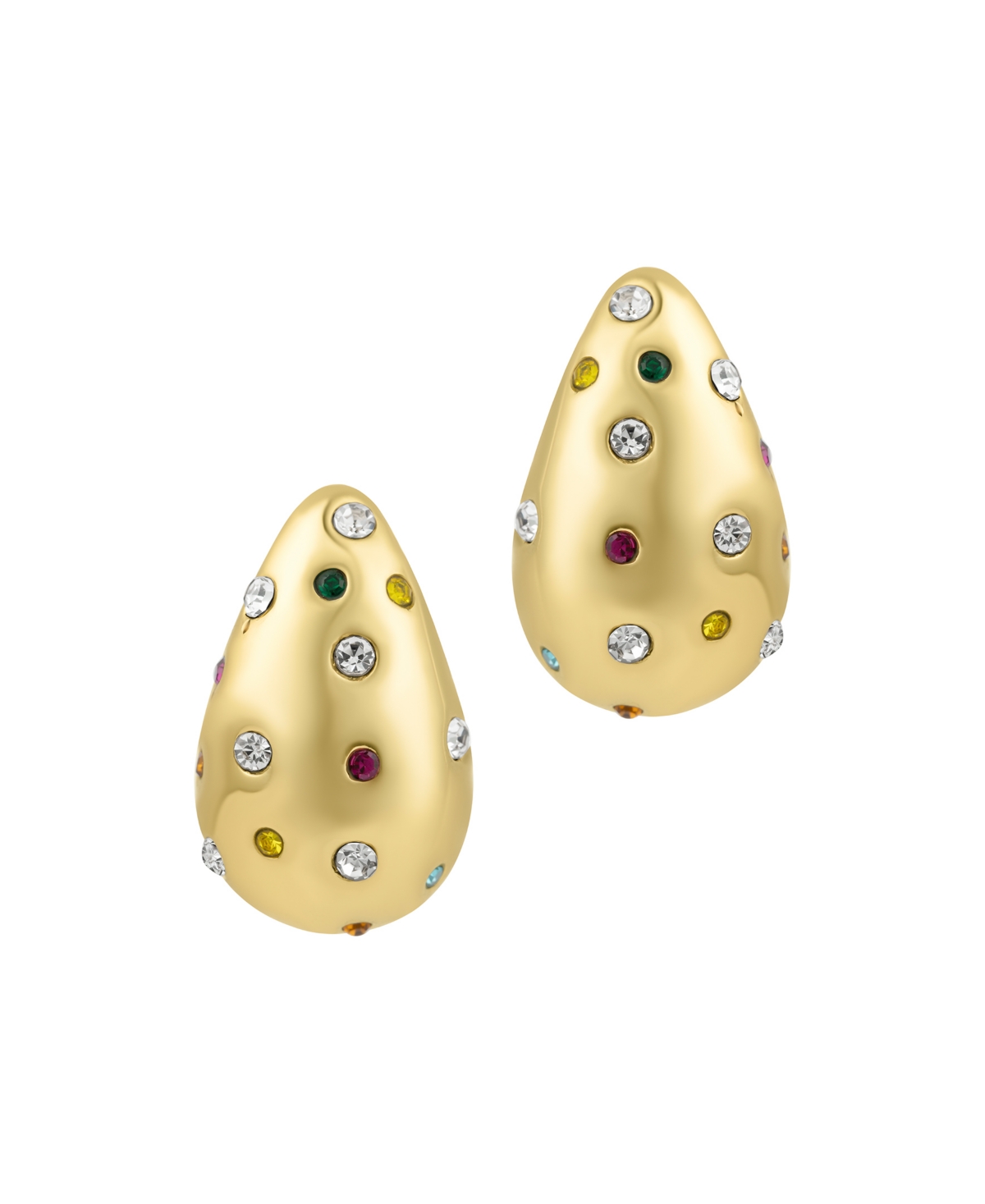 Click here for Adornia Gold Multicolor Crystal Teardrop Earrings... prices