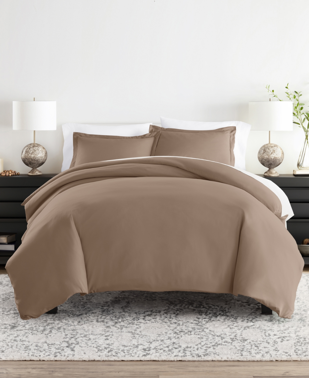 Click here for ienjoy Home Double Brushed Solid Duvet Cover Set... prices