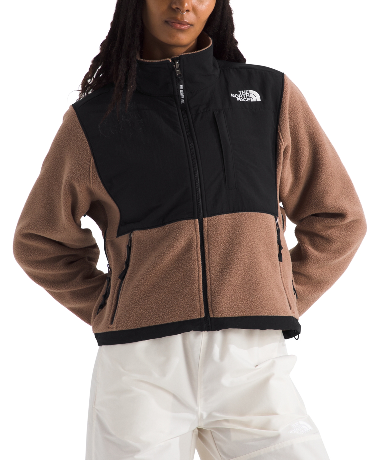 The North Face Womens Retro Denali Jacket - Latte/TNF Black