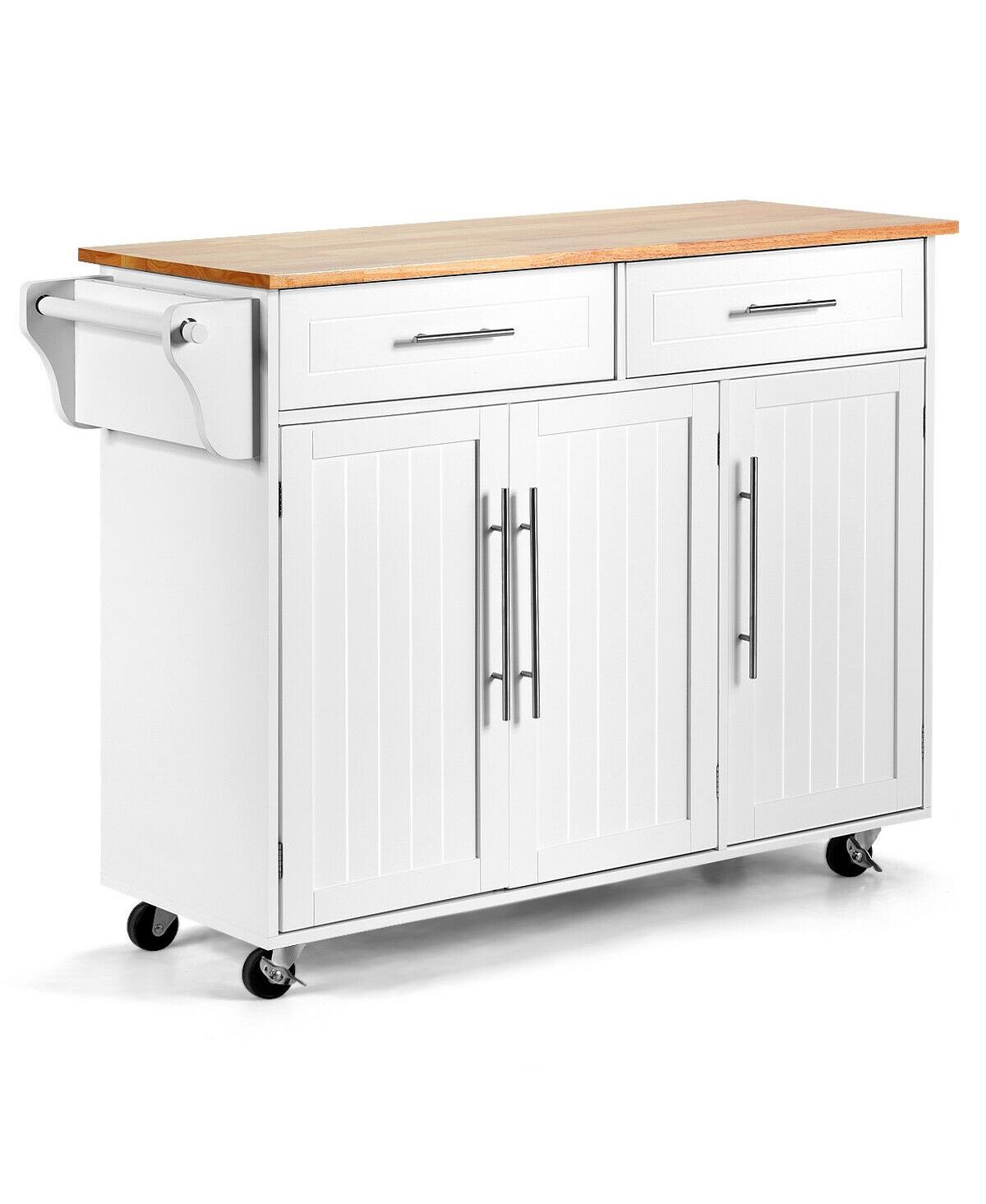 Click here for Rolling Kitchen Trolley Cart with Wood Countertop... prices