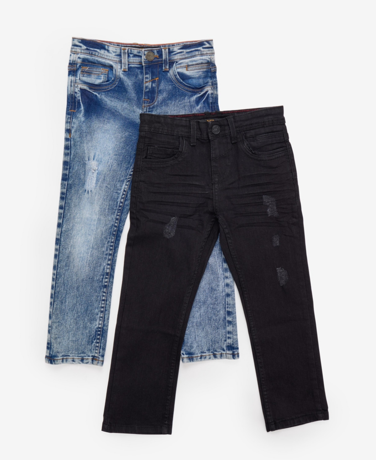 Click here for Little Boys 4-7 Stretch Jeans - 2 Pack - Blue/jet... prices