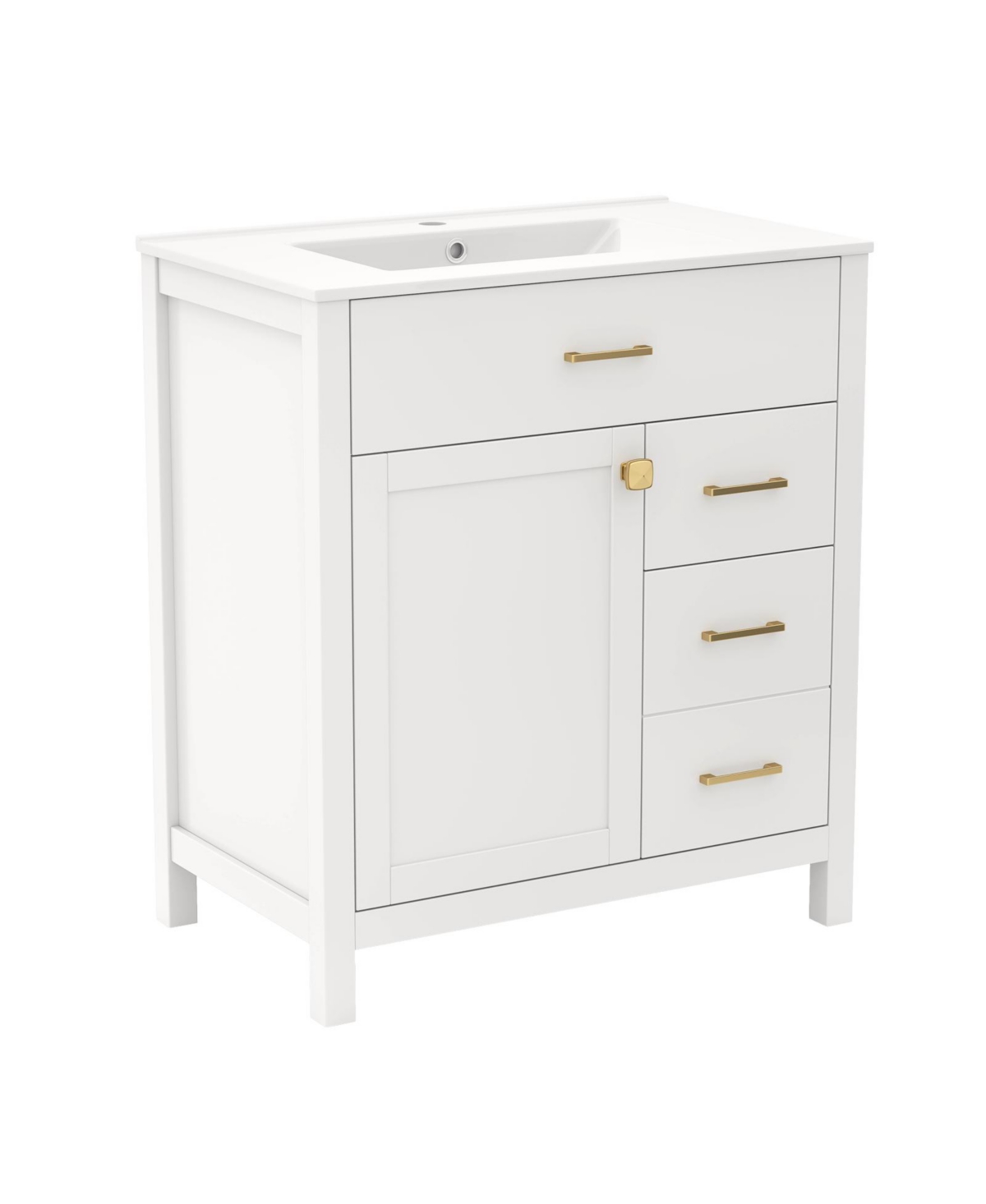 Click here for Single Bathroom Vanity with 2 Drawers and 1 Door C... prices