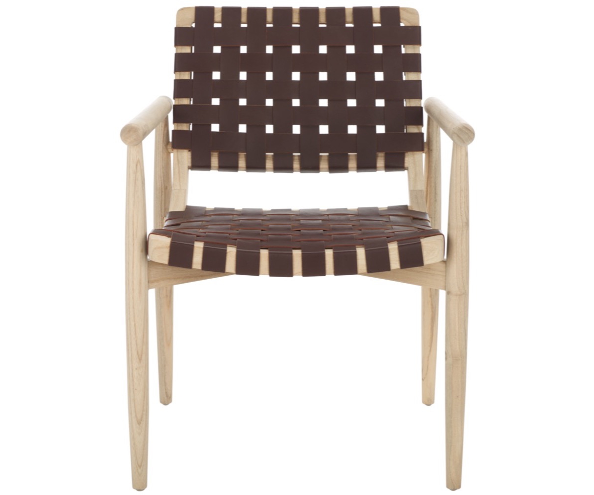 Click here for Safavieh Dionne Accent Chair - Cognac / natural prices