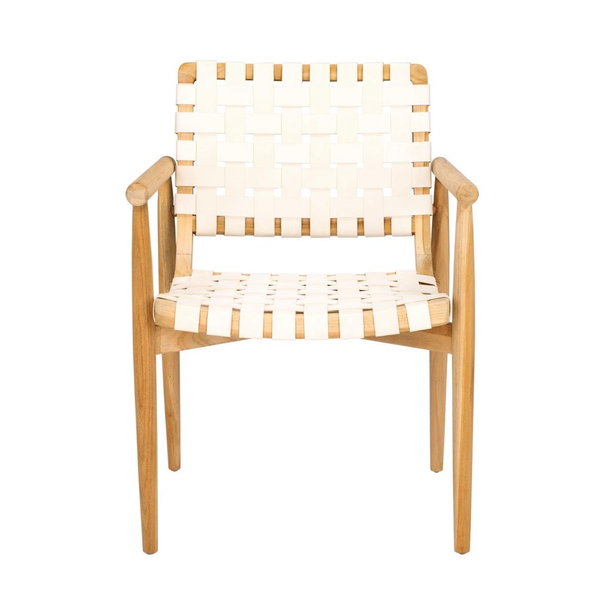 Click here for Safavieh Dionne Accent Chair - White / natural tea... prices
