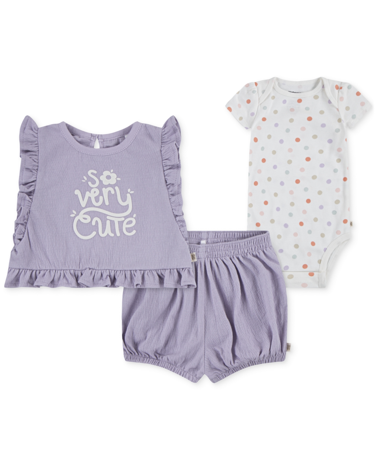 Click here for Huggies Baby Girls Bodysuit  Top & Shorts  3 Piece... prices