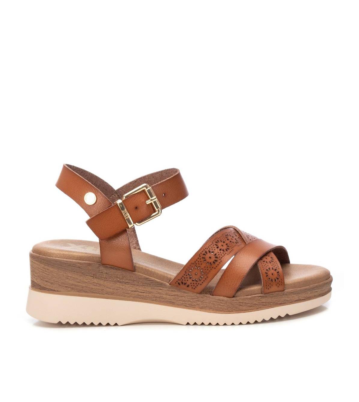 Click here for Xti Womens Wedge Sandals - Camel prices
