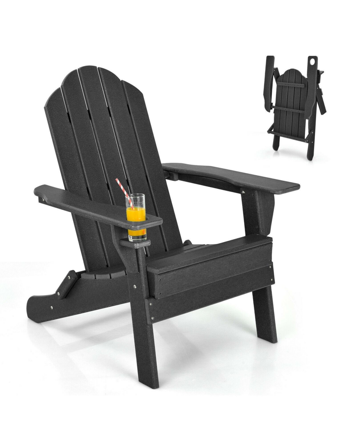 Click here for Foldable Weather Resistant Patio Chair with Built-... prices