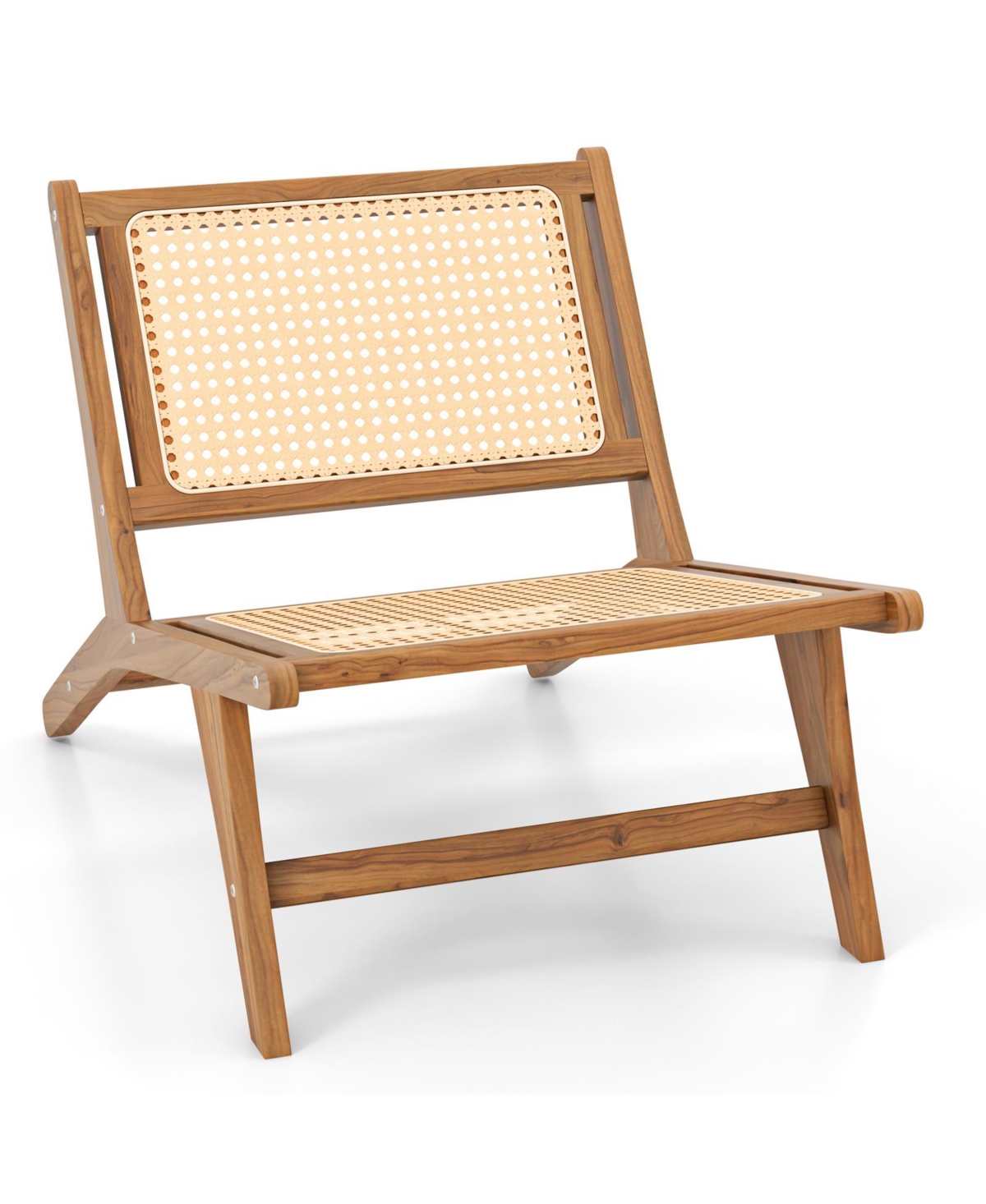 Click here for Teak Wooden Chair with Handwoven Rattan Seat and B... prices