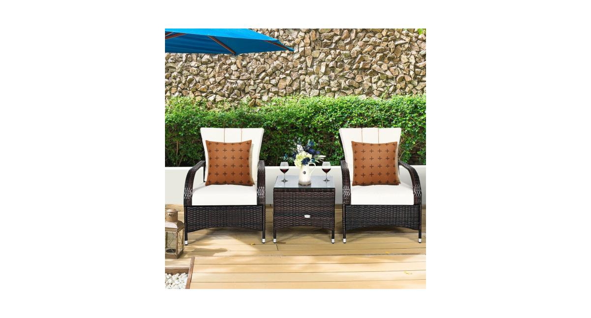 Click here for 3-Piece Coffee Table Set with Chairs Stylish and F... prices