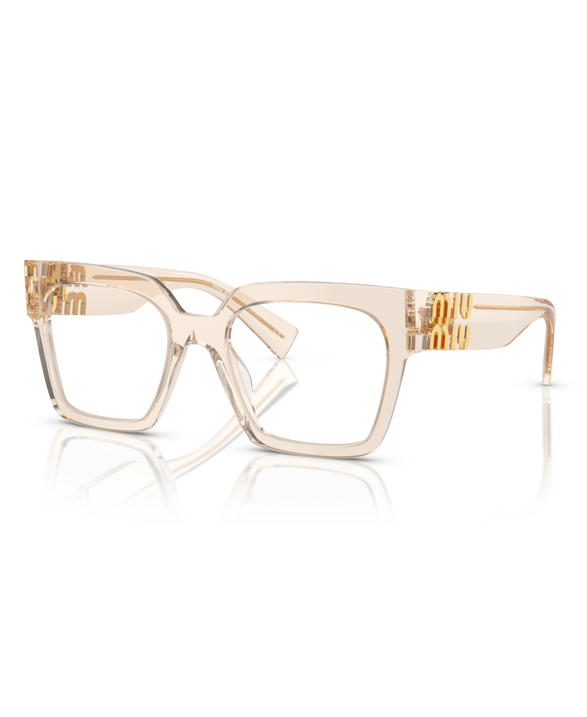 Click here for Miu Miu Womens Eyeglasses  Mu 04UV - Sand Transpar... prices