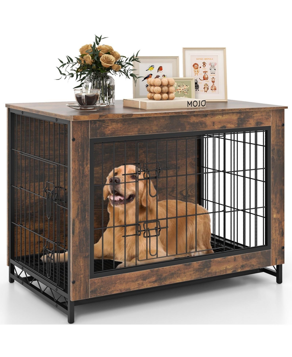 Click here for Dog Crate Furniture with Double Lockable Doors and... prices