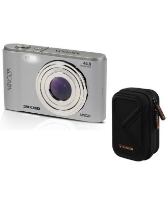 Minolta Minolta MND20 44 MP 2.7K Ultra HD Digital Camera (Silver) With Slinger Camera case - Macy's