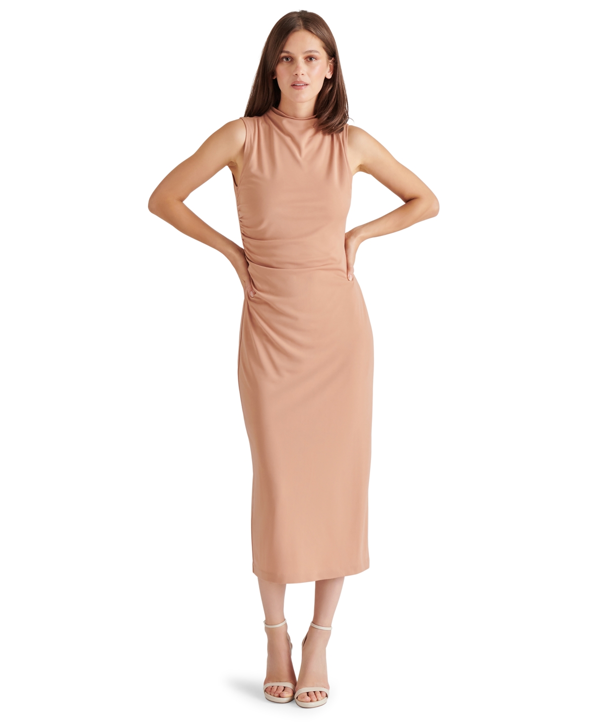 Click here for Steve Madden Womens Mo Mock Neck Midi Dress - Haze... prices