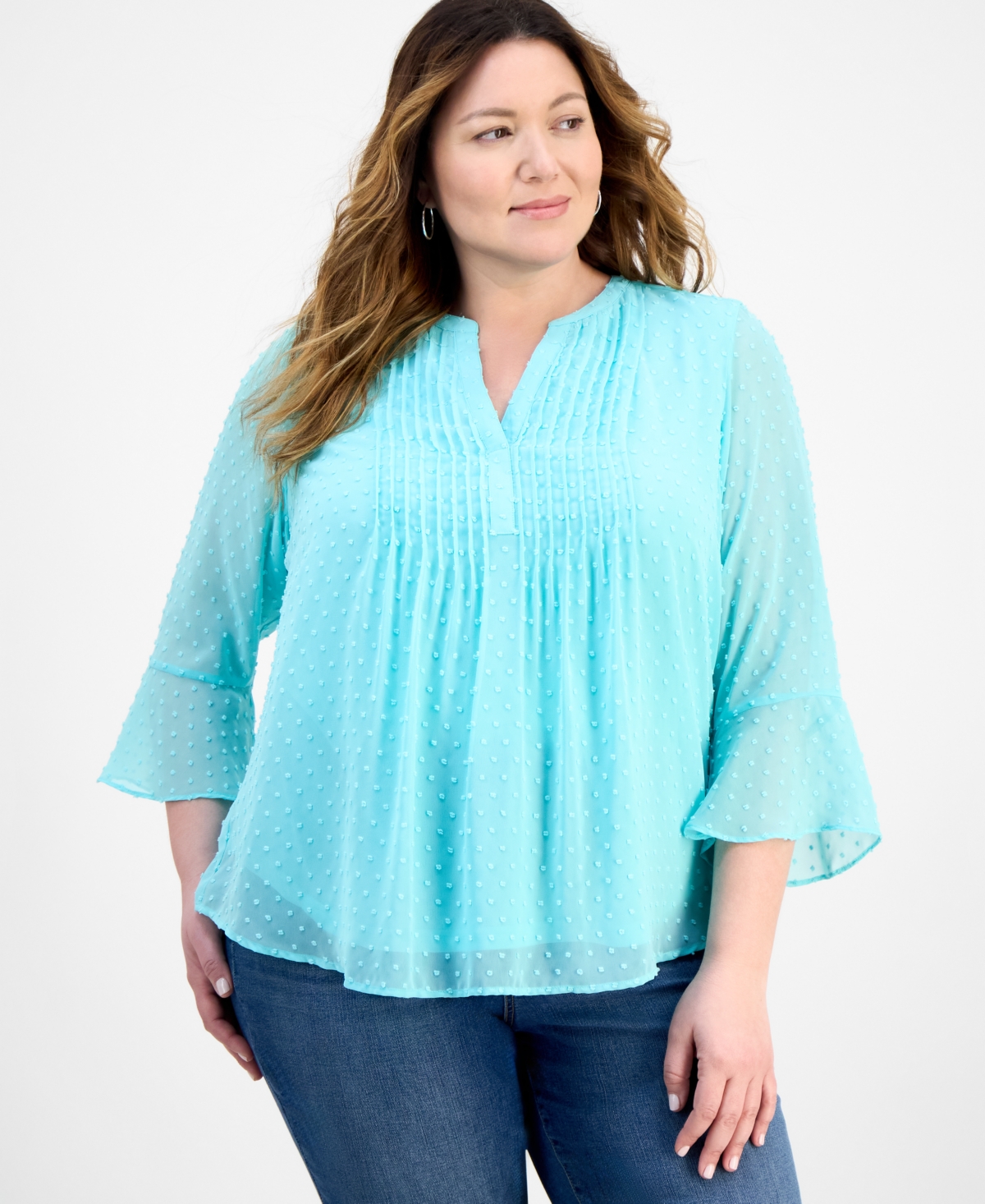 Click here for Style & Co Plus Size Pintuck Blouse  Exclusively a... prices
