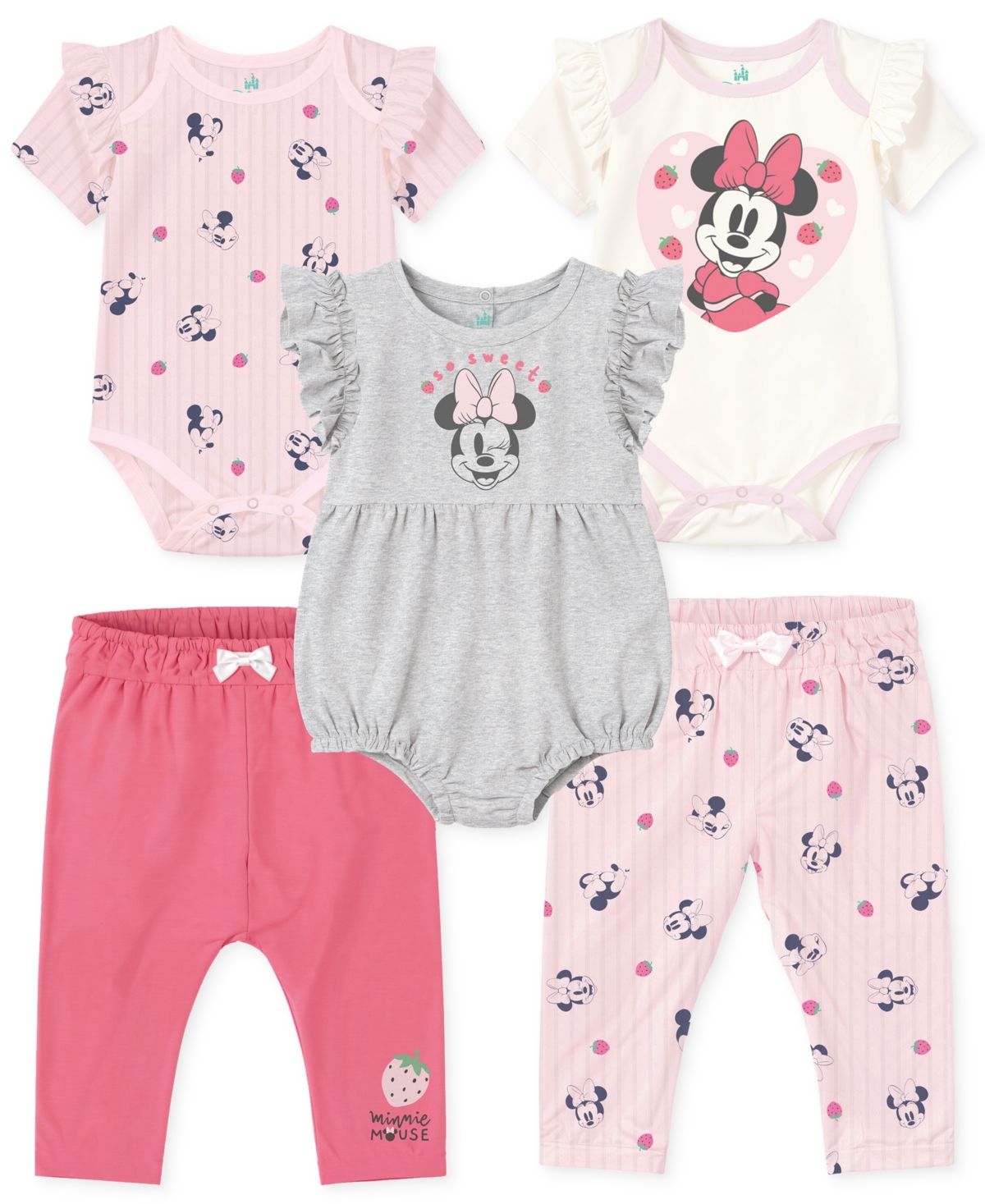 Click here for Disney Baby Girls Minnie Mouse Bodysuits & Pants... prices