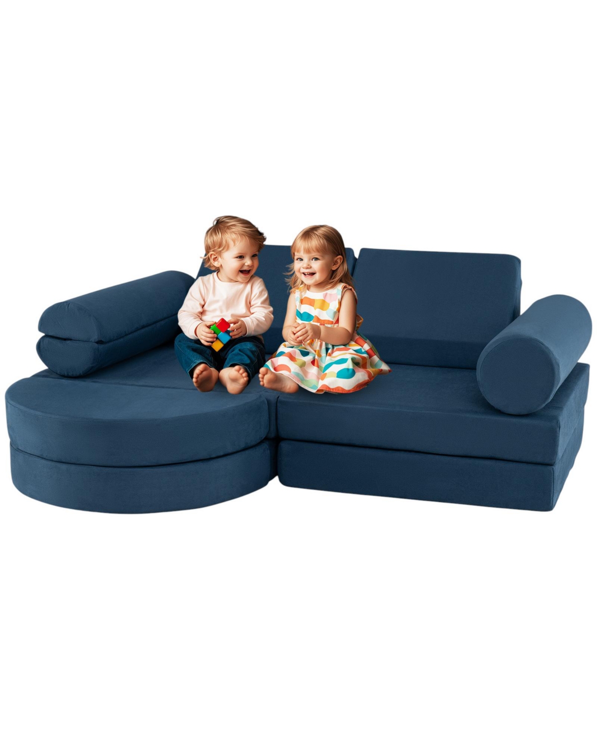 Click here for 13-Piece Convertible Modular Kids Play Couch for N... prices