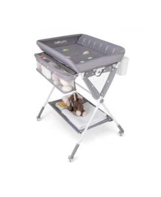 Portable Baby Changing Table with 3-Level Adjustable Height Convenient ...