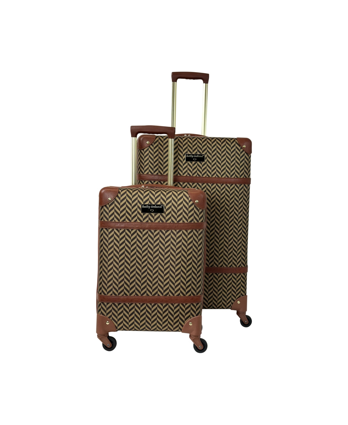 Click here for Longlat Vintage Trunk 2-Piece Hardside Luggage Set... prices