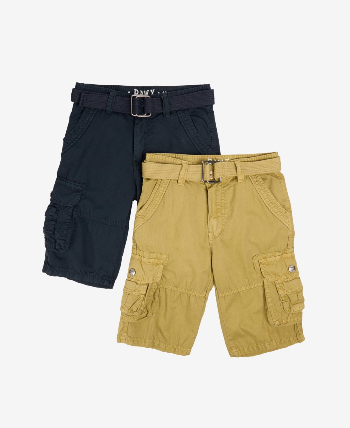 Click here for Raw X Big Boys 2 Pack Combo Belted Twill Cargo Sho... prices