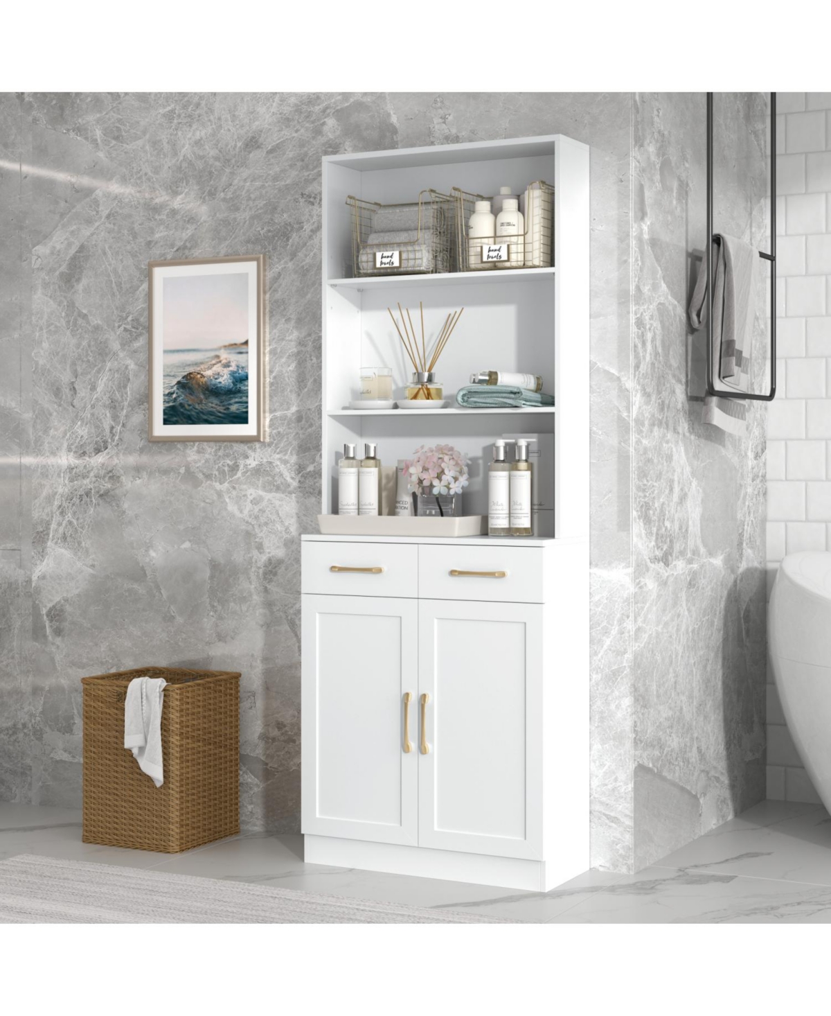Click here for Bathroom Storage Cabinet  Cabinet with Two Doors a... prices