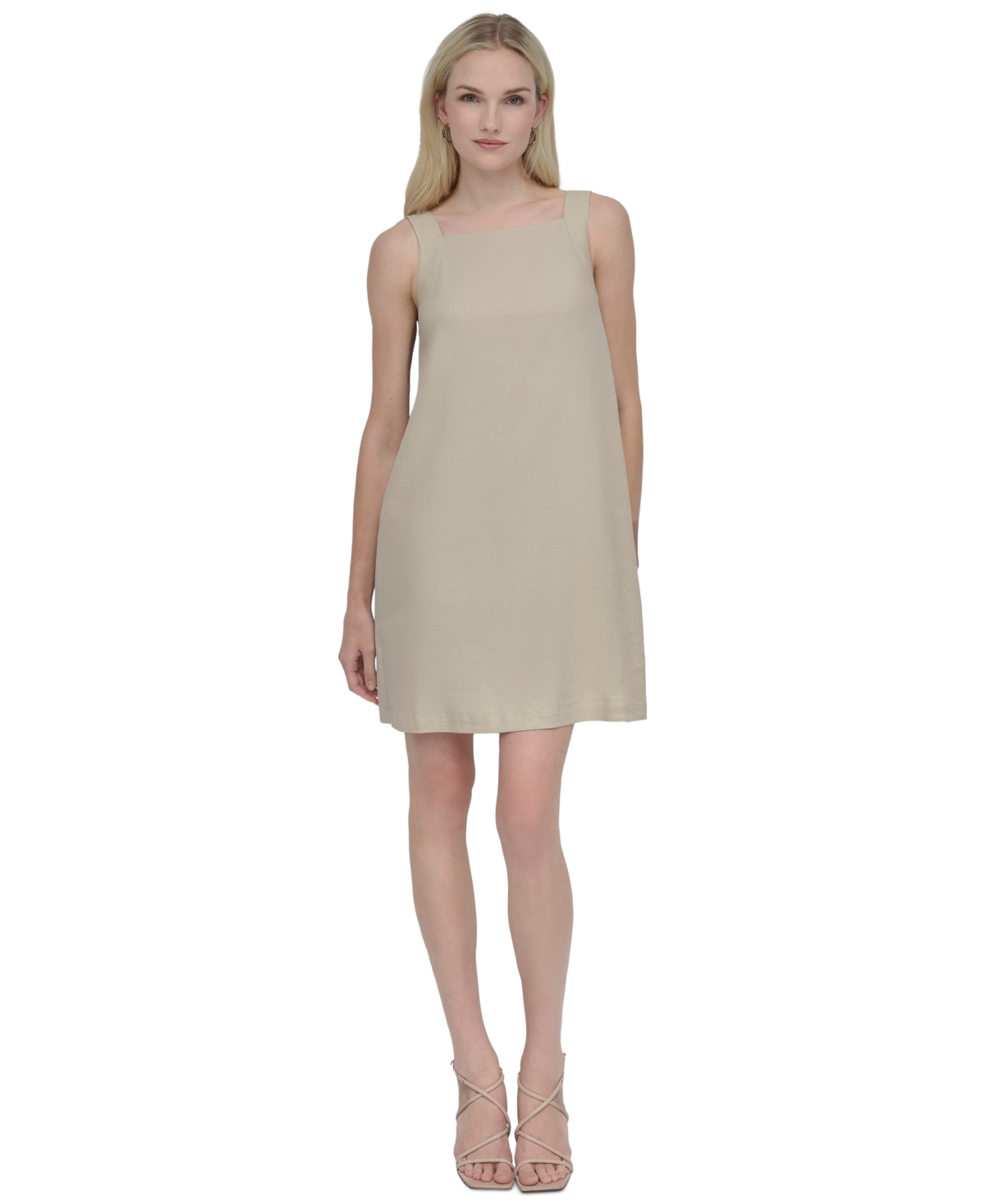 Click here for Dkny Womens Bow-Back Sleeveless A-Line Dress - San... prices