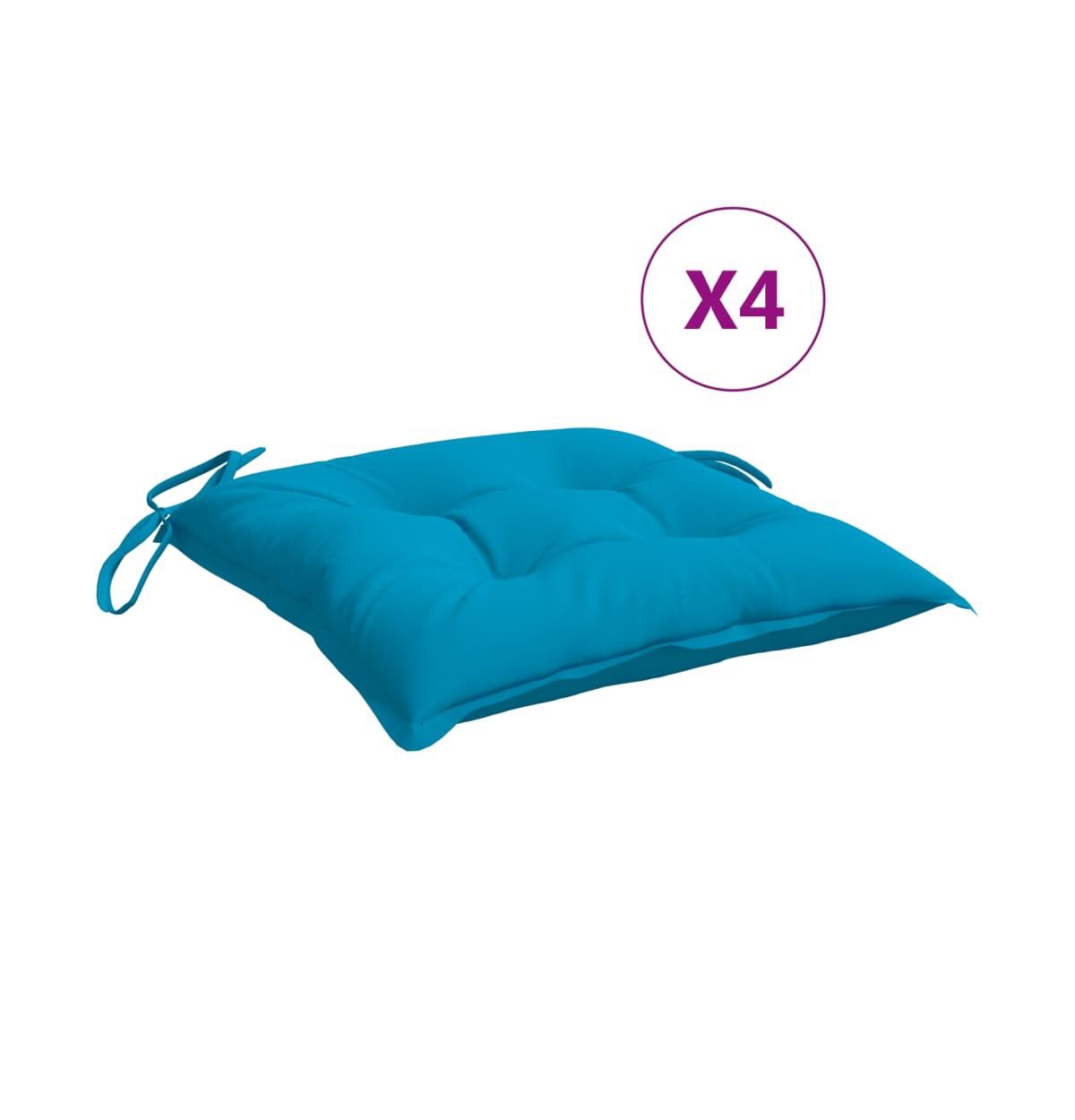 Click here for Chair Cushions 4 pcs Light Blue 15.7x15.7x2.8 Oxfo... prices
