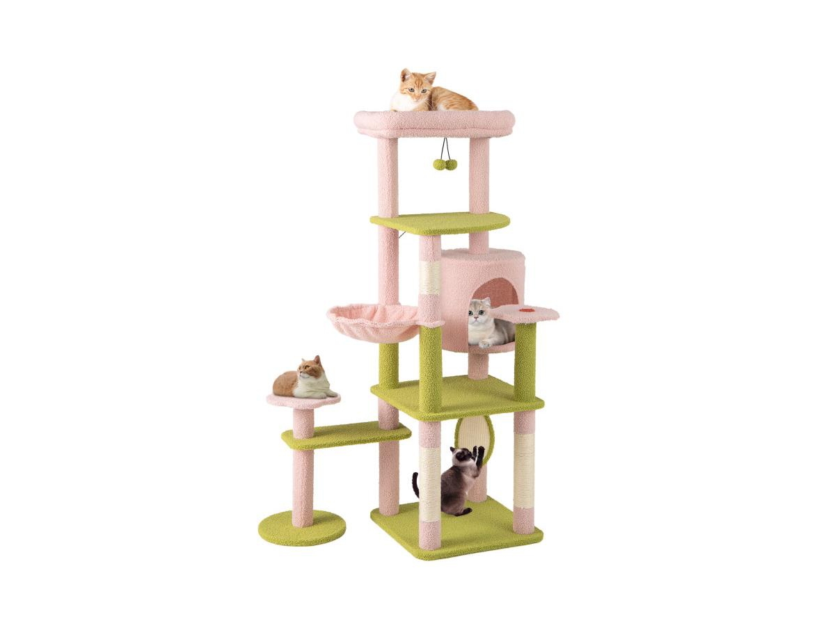 Click here for Multi-Level Aesthetic Floral Cat Tree Stylish & Co... prices