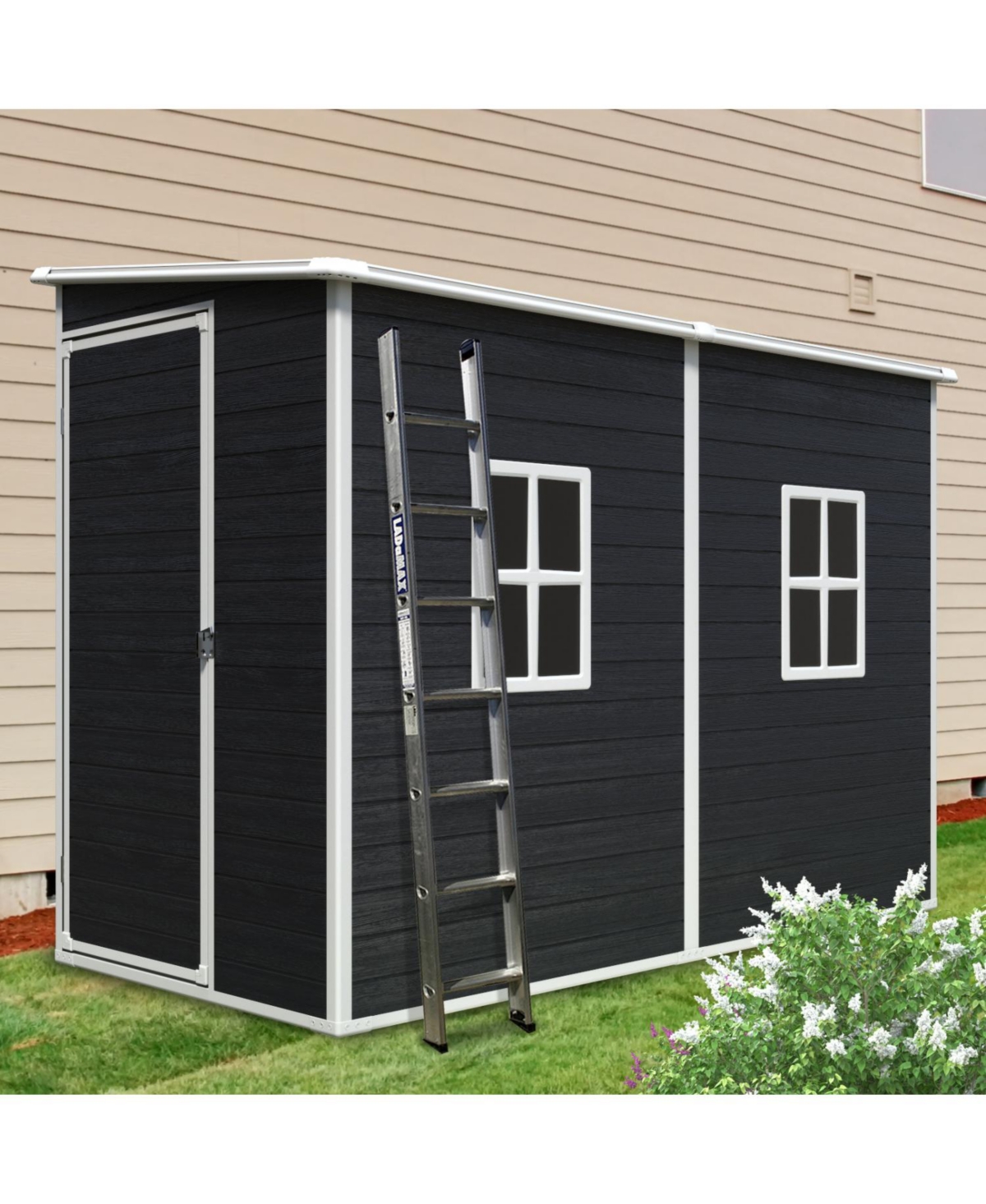 Click here for Streamdale 4x8ft Outdoor Storage Shed with Floor... prices