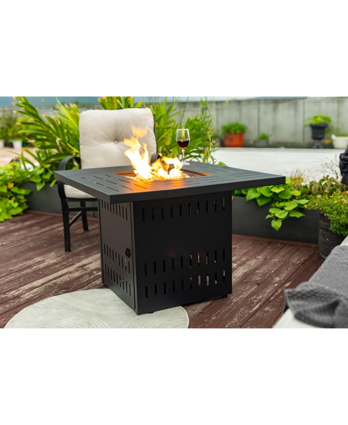 Click here for Streamdale 34inches Steel fire pit table Gas Fire... prices