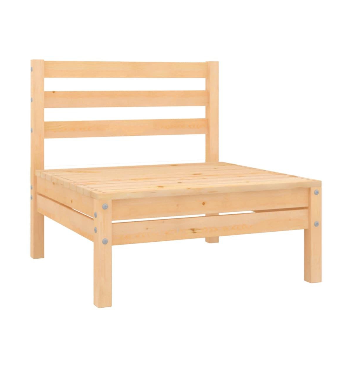 Click here for Patio Middle Sofa Solid Pinewood - Brown prices