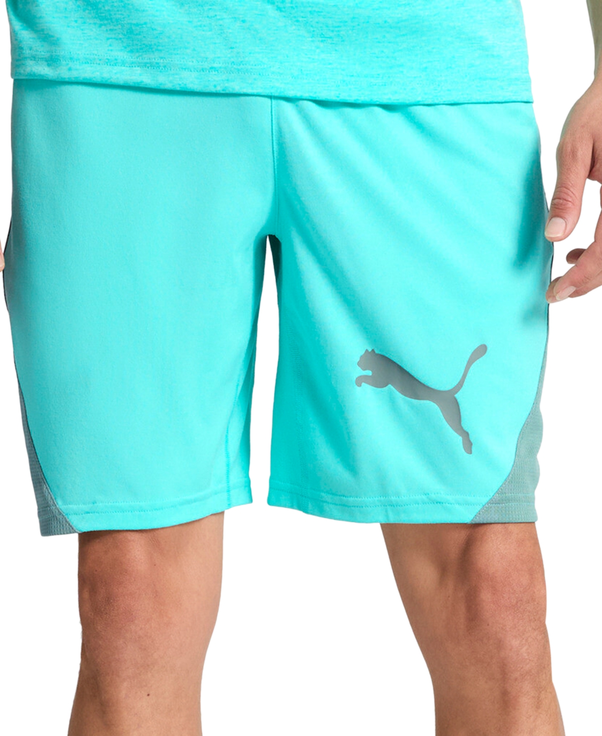 Click here for Puma Mens Tad Tech Knit Logo Shorts - Aquatic Heat... prices