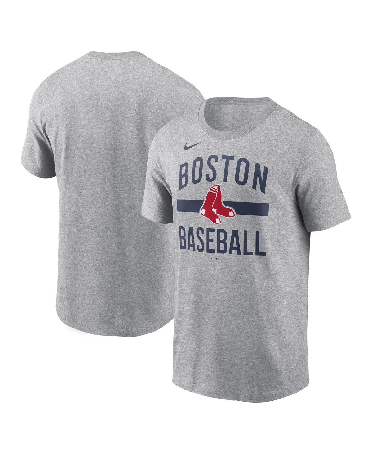 Click here for Nike Mens Heather Gray Boston Red Sox Arched T-Shi... prices