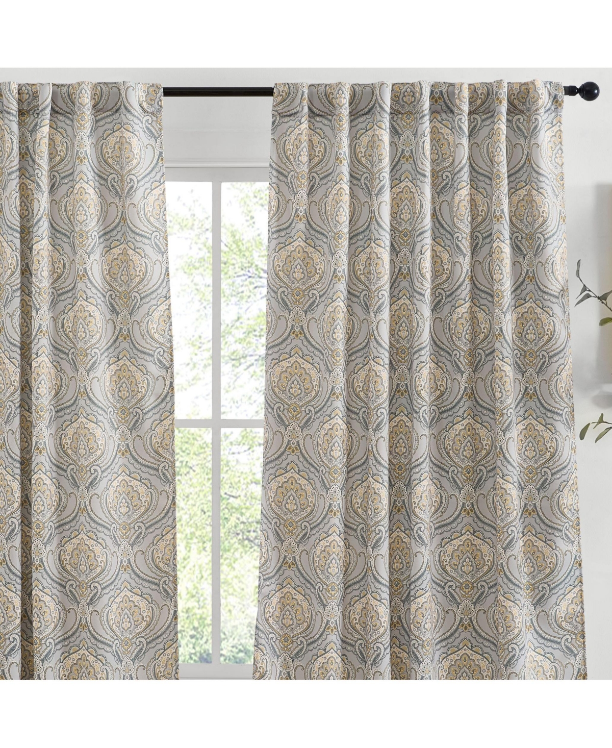 Click here for Hlc.me Messina Paisley Damask Patterned Window Bac... prices